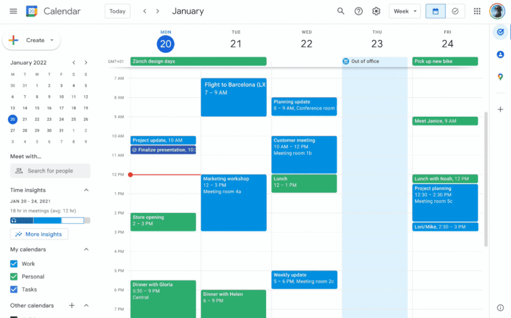 [Calendar] 캘린더에서 전체 화면으로 할 일 목록 보기 - Google Cloud 프리미어 파트너 메가존소프트