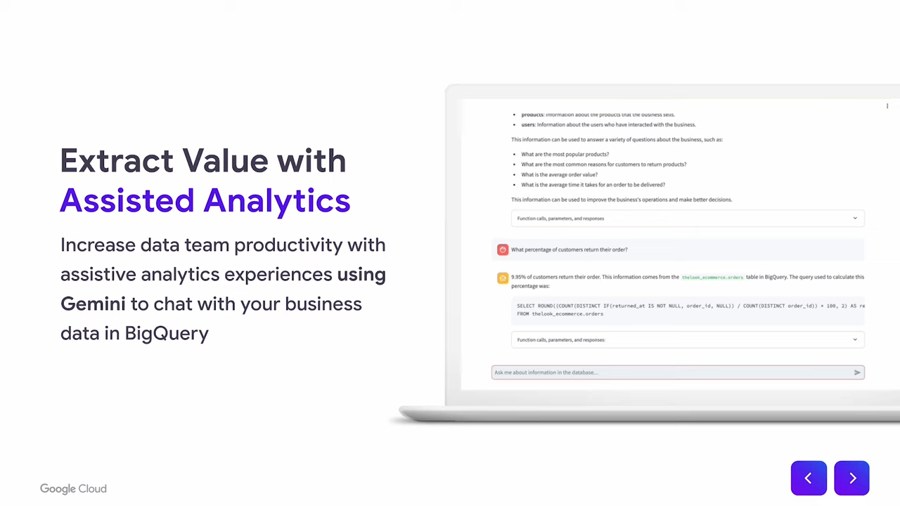자연어로 데이터 분석하기 (Gemini, Bigquery)